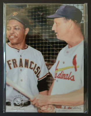 2016 Topps Legacies of Baseball Vault Stan Musial & Willie Mays #VM-46 ...