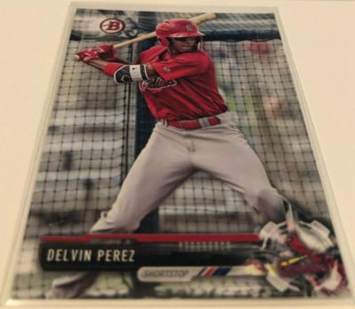 2017 Bowman Draft Baseball Delvin Perez St. Louis Cardinals base card # ...