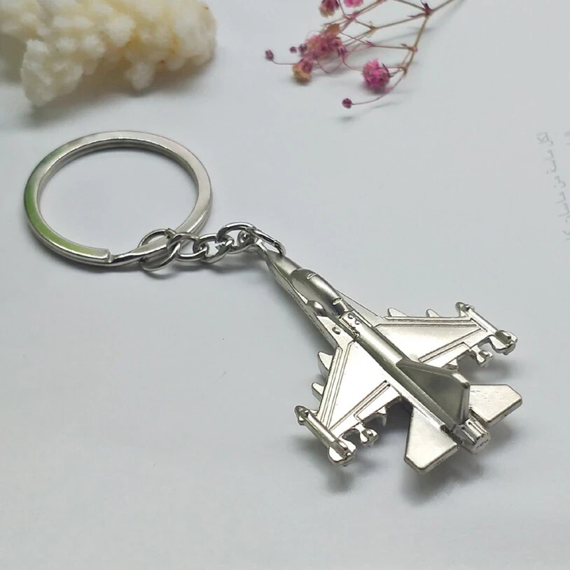 Cool Fighter Jet Shaped Keyring. Aeroplane Airplane Plane Key Ring FREE ...