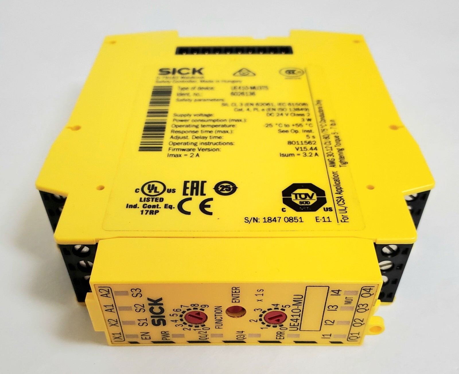 Sick 6026136 UE410-MU3T5 Safety Controller Module FW:V15.44 | eBay