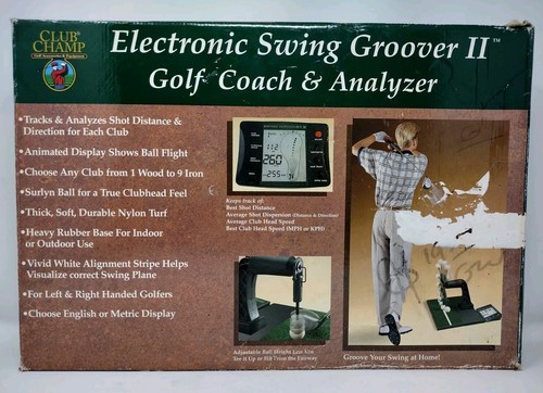 Club Champ Electronic Swing Groover II Golf Coach & Analyzer w/Box New ...