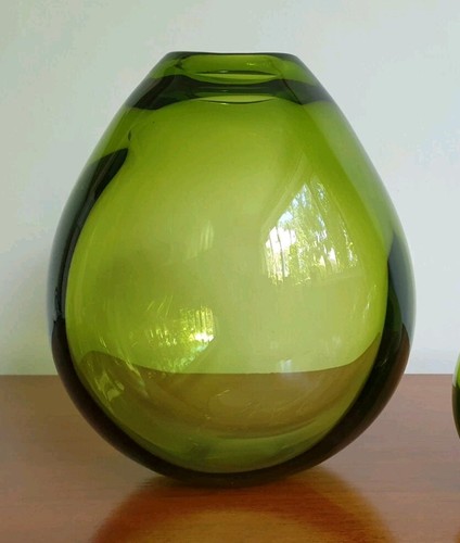 Per Lutken Holmegaard Large Dråben Drop Glass Vase Denmark 50s 60s 70s ...