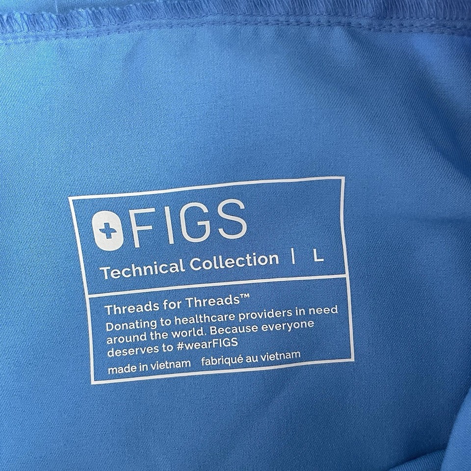 FIGS Tansen Jogger Scrub Pants Large Men’s Blue Gray MXXSW2004 Medical ...