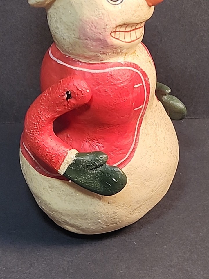 Department 56 Poliwoggs Primitive Snowman Winter Christmas Figurine ...