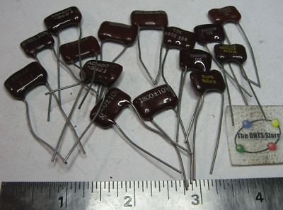 Silver Mica Dipped Capacitor Grab-Bag Assorted Voltage Value NOS Lot 15 ...