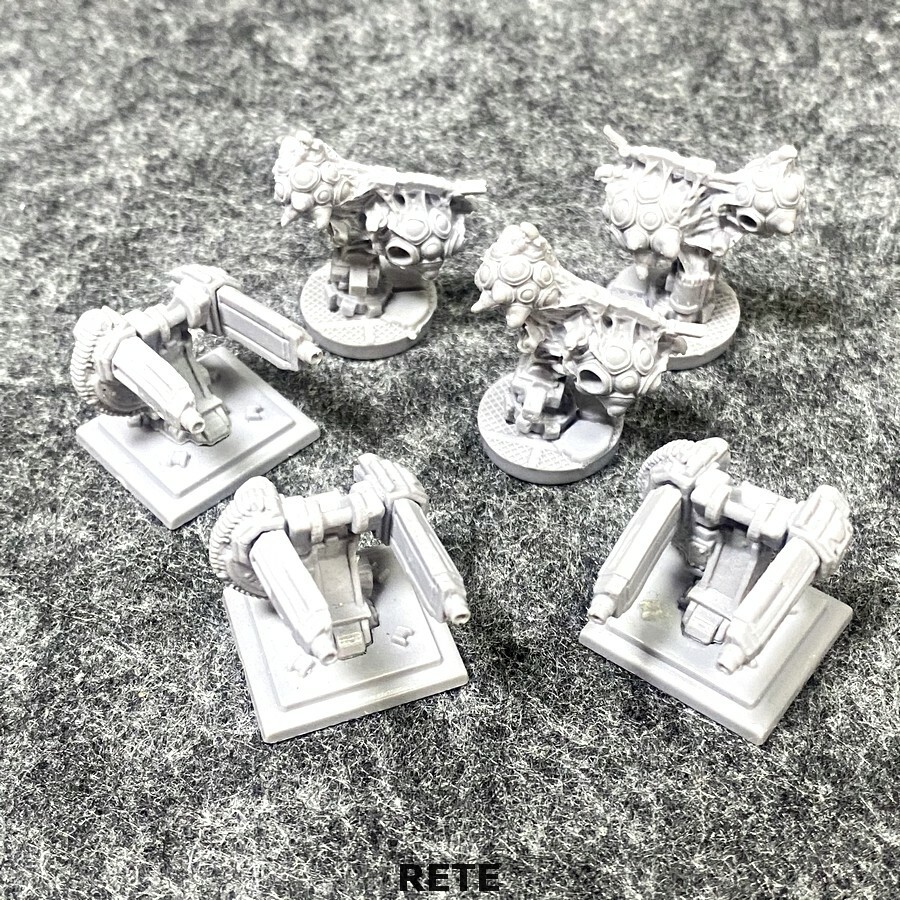 6x Turret Components & Terrain Eggs Nemesis Aftermath Board Game ...