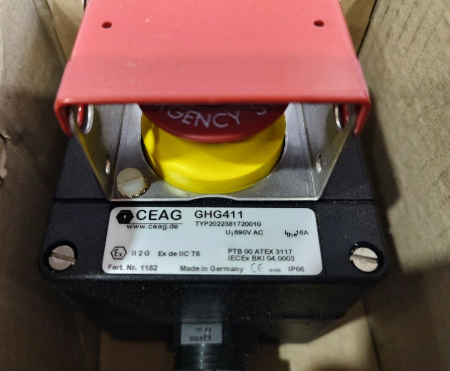 Cooper Crouse Hinds CEAG GHG411 2022381720010 Control Unit Ui 690VAC ...