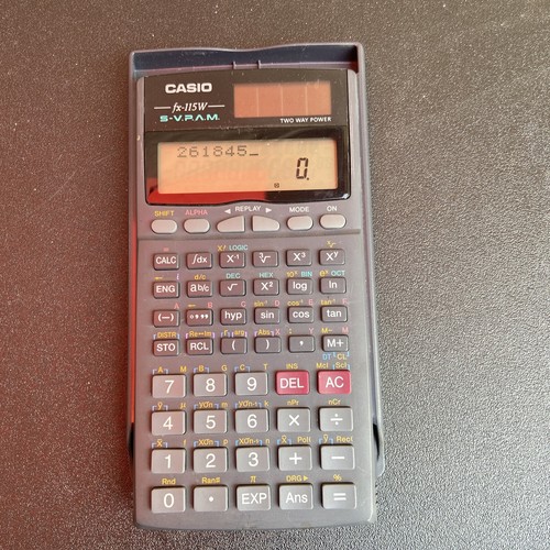 Casio FX-115W S-V.P.A.M. Scientific Calculator 2 Way Power | eBay