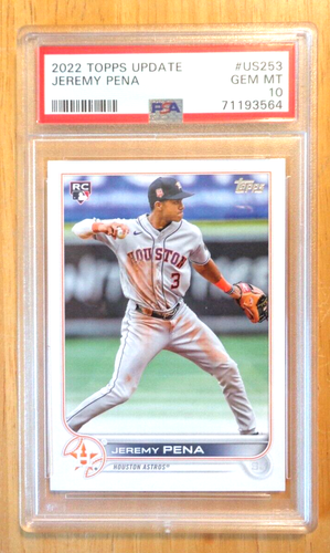 2022 Topps Update Jeremy Pena #US253 PSA 10 GEM MINT ROOKIE CARD RC | eBay