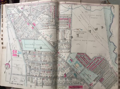 1942 DELAWARE CO. PA. UPPER DARBY TWP FLOWER OBSERVATORY McCALL FIELD ...