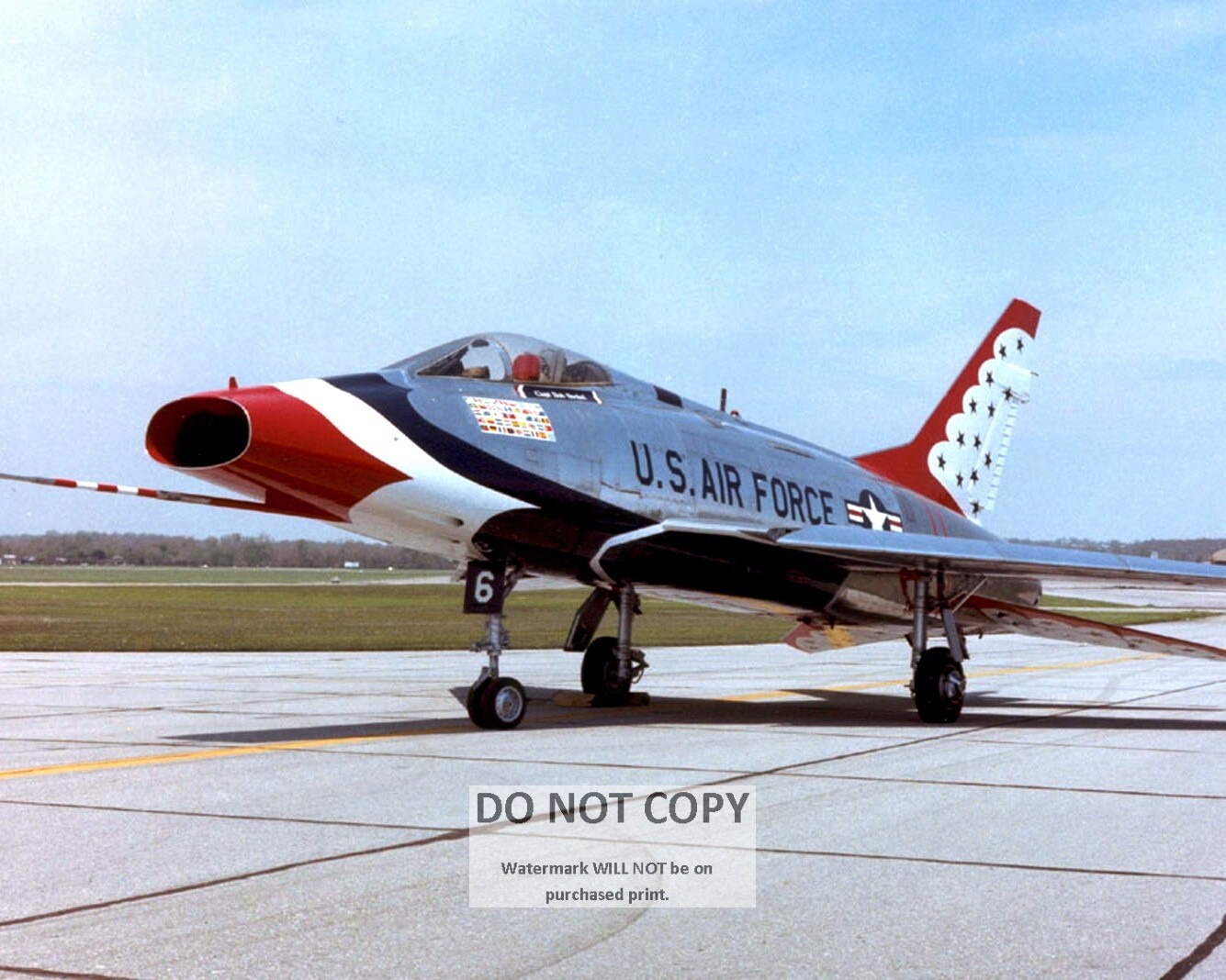 F-100D SUPER SABRE NORTH AMERICAN AIRCRAFT USAF THUNDERBIRDS 8X10 PHOTO ...