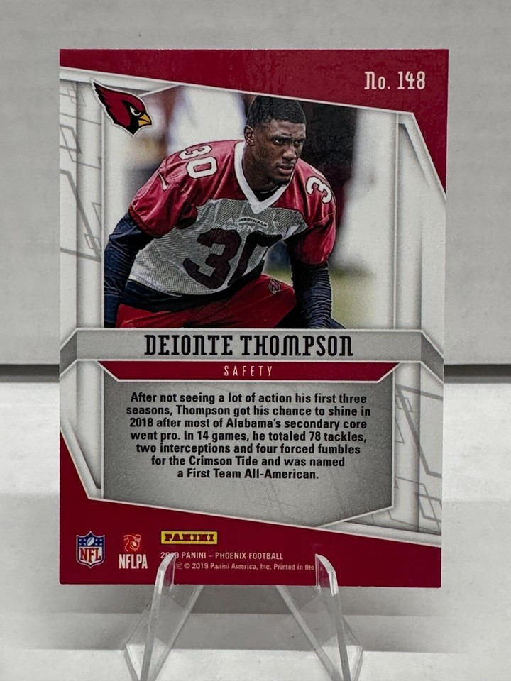 2019 Panini Phoenix Football #148 Deionte Thompson RC Arizona Cardinals ...