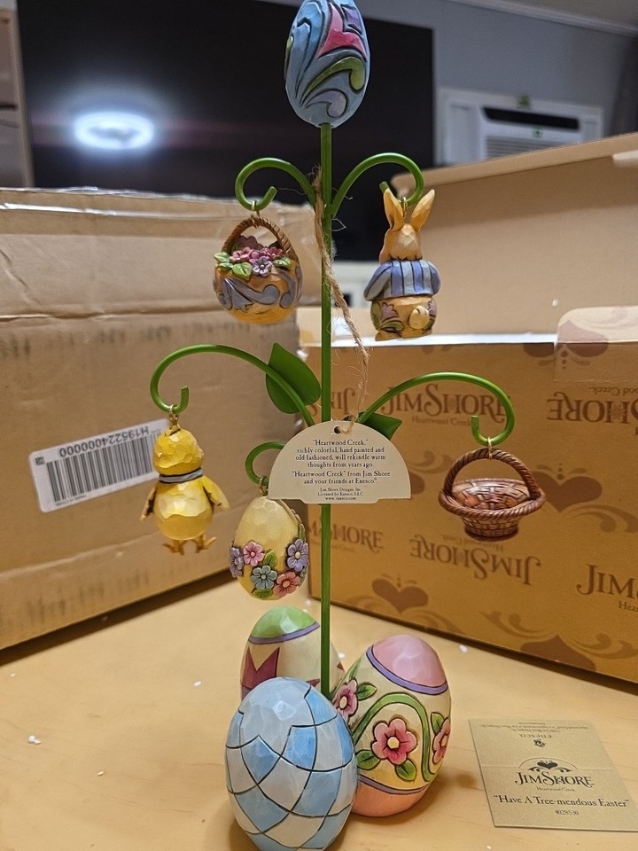 Jim Shore 2011 "Have A Tree-mendous Easter" Tree w/ Ornament | eBay