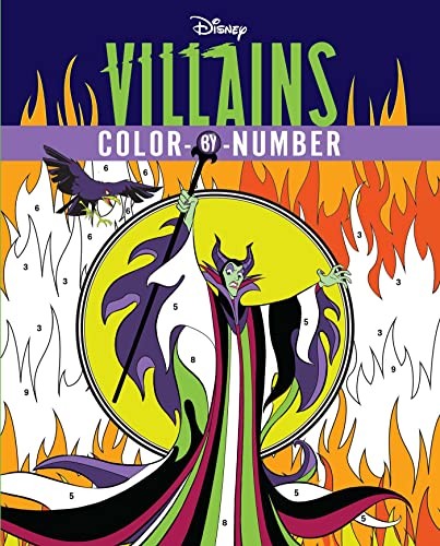 Disney Villains Color-By-Number by Editors of Thunder Bay Press NEW ...