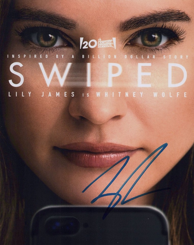 Lily James signed "SWIPED" 8x10 Photo EXACT PROOF Autograph Hot SEXY ...