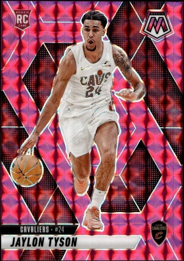2024-25 Panini Mosaic - Rookies Jaylon Tyson #217 Pink Mosaic Prizm ...