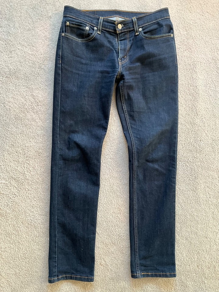 Levis Mens Jeans 511 W31 L31 (Hemmed) Dark Blue Denim | eBay Australia