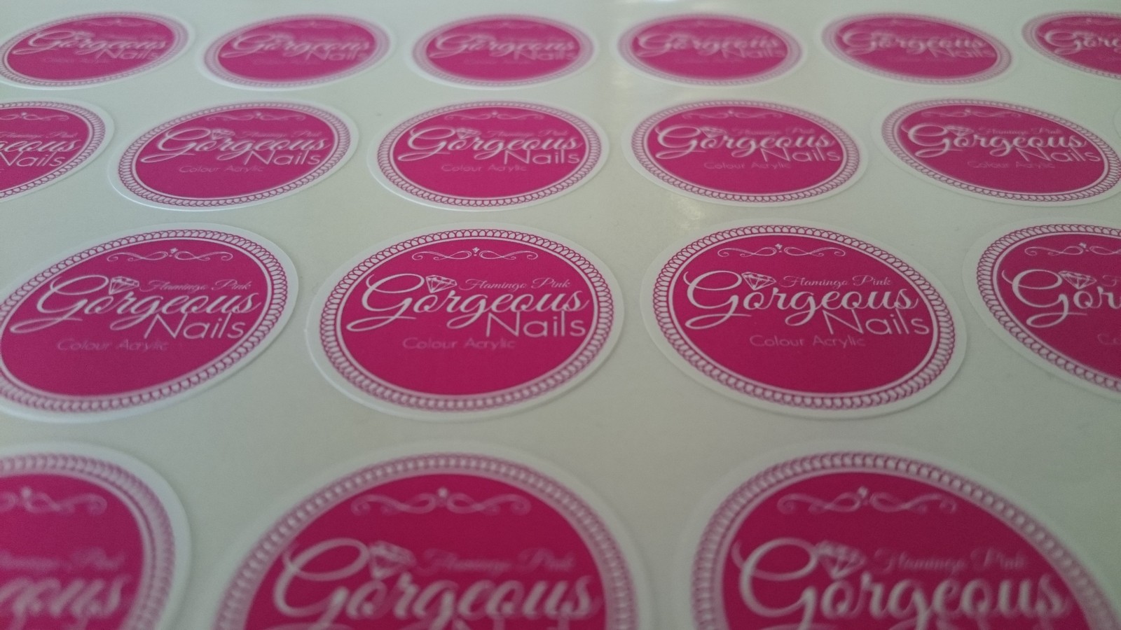 Custom Printed Round Logo Stickers - Personalised Circle Logo Labels | eBay
