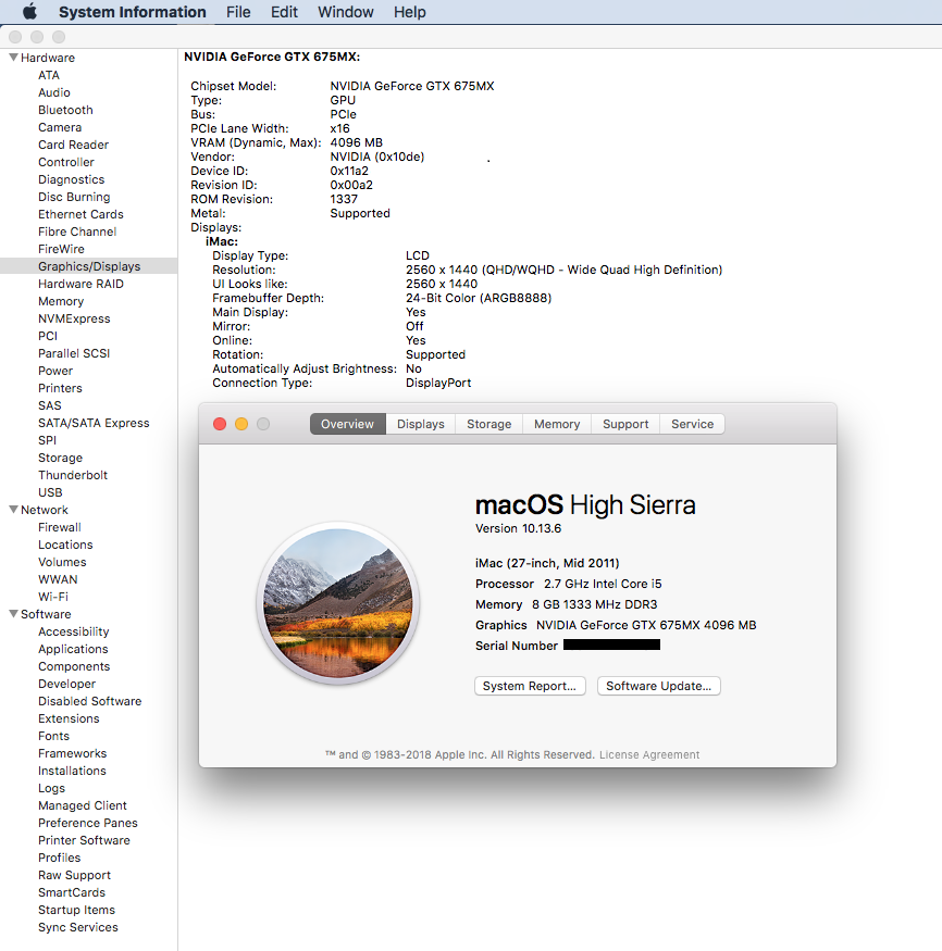 Apple 27 inch iMac A1312 2011 Graphics Card Nvidia GTX 675MX with 4GB ...