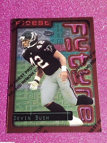 1996 Topps Finest Devin Bush #146 Atlanta Falcons | eBay