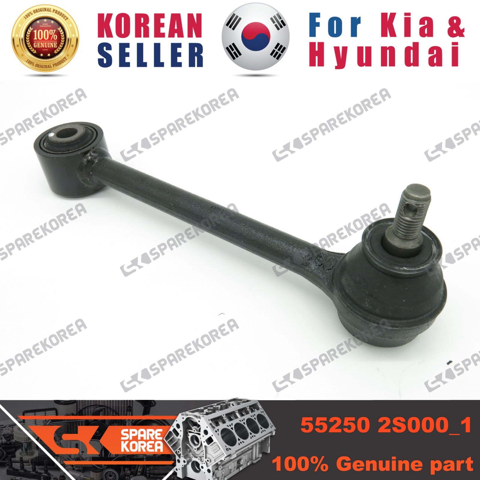 Genuine/OEM 552502S000 ARM ASSY-RR ASSIST for Hyundai Tucson IX, IX35 ...