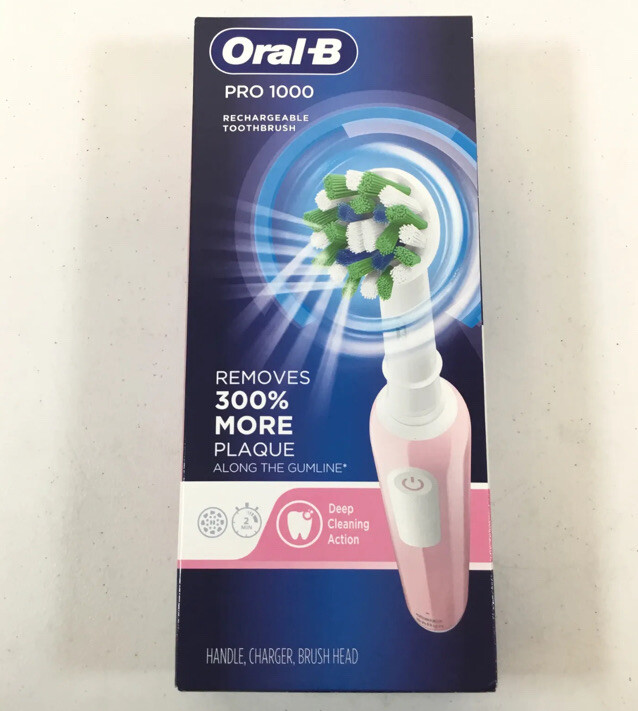 Oral-B+Pro+1000+Electric+Toothbrush+-+Pink for sale online | eBay