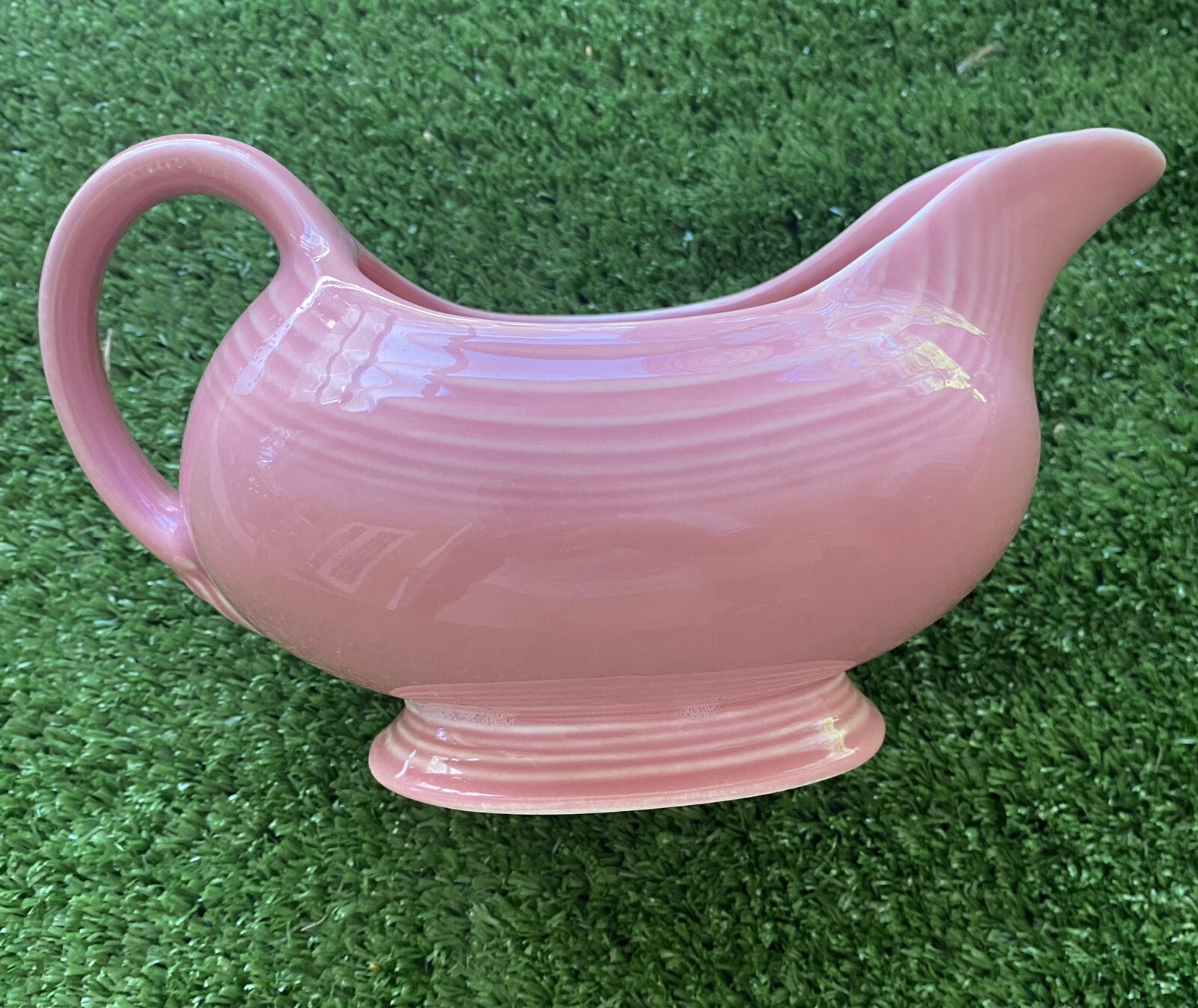 Vintage Fiestaware Rose Pink Retired Fiesta Sauce Gravy Boat Perfect ...