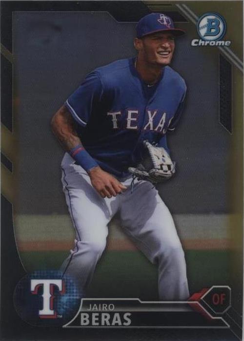 2016 Bowman Chrome - Prospects Jairo Beras #BCP227 Black & Gold ...