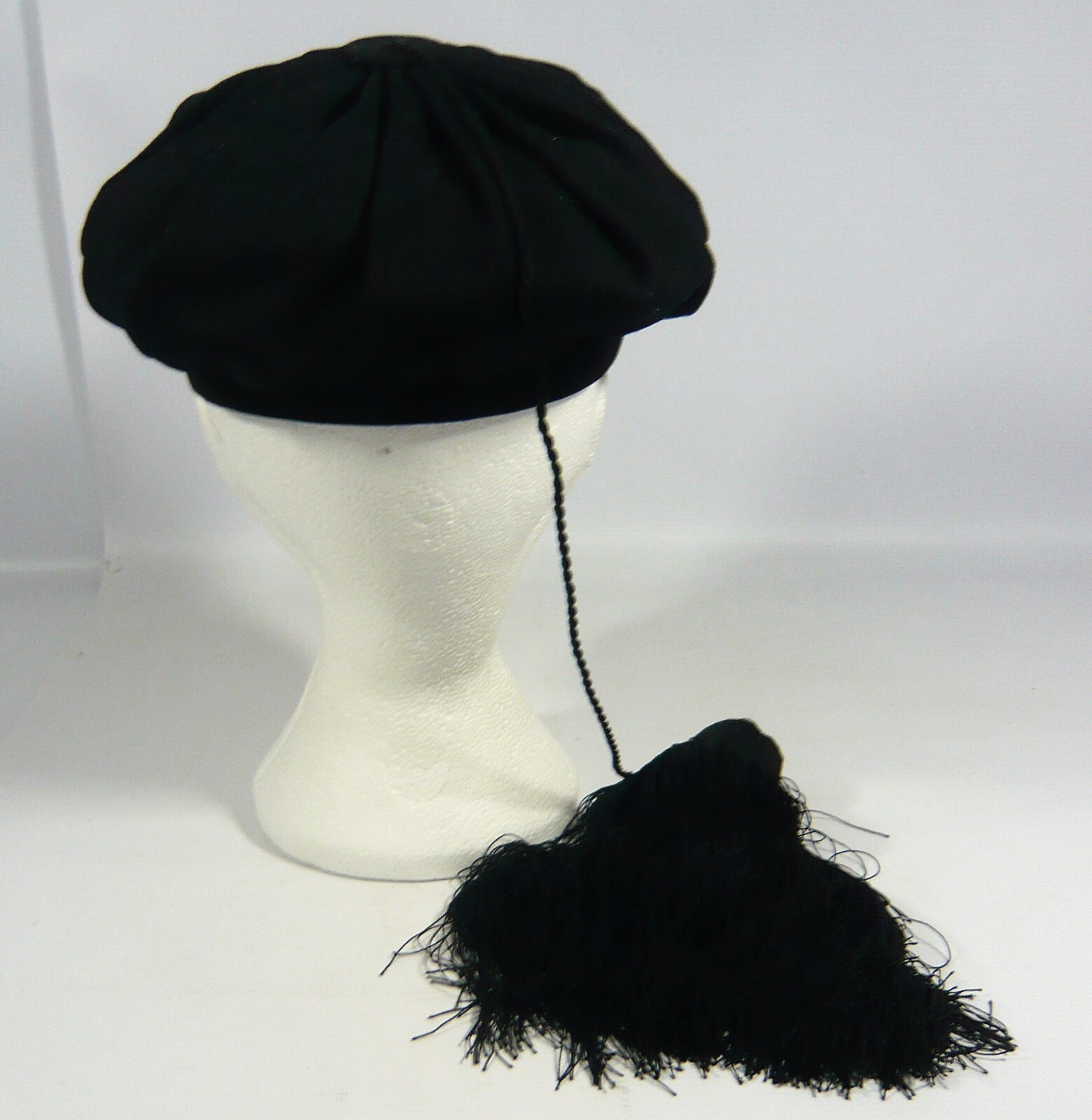 Vintage 1950s Norwegian Student Black Cap | Grelly UK