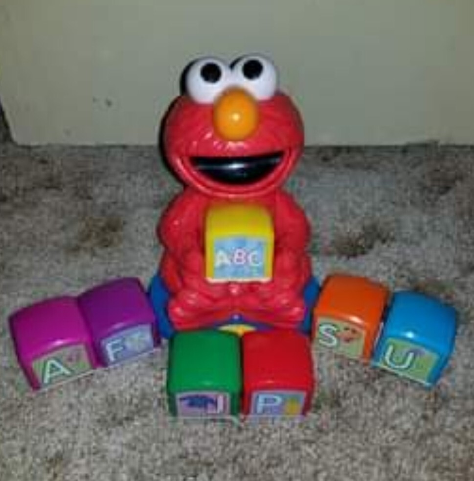 Vintage Elmo's Find & Learn Alphabet Blocks | eBay