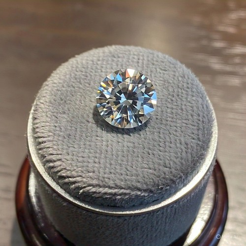 8 Ct Round Cut Natural D Color Loose Lab Grown CVD Diamond VVS1 ...