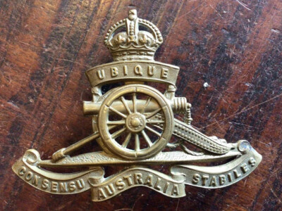 Australia 1912-18 1930-42 RAA Hat Badge | eBay