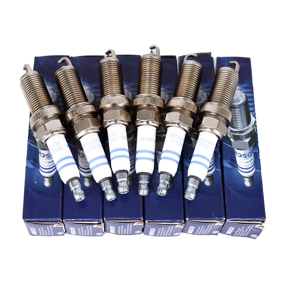6Pcs Bosch FR7NPP332 Platinum Spark Plugs For BMW X5 E60 E83 E85 E90 ...