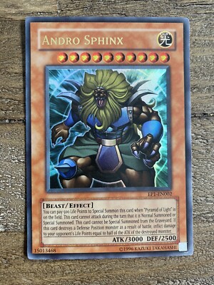 Yu-Gi-Oh EP1-EN002 Andro Sphinx Ultra Rare Holo | eBay