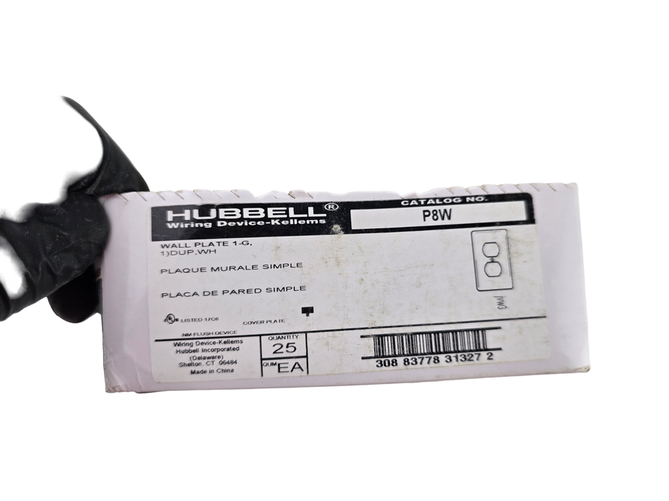 13pcs Hubbell 1 Gang Duplex Wall Plate White P8W New | eBay