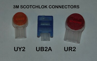 LOTS OF UB2A, UR2, & UY2 CONNECTORS 3M SCOTCHLOK, OTHER COMMUNICATION ...