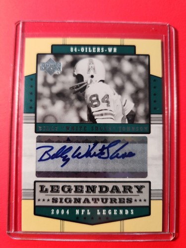 2004 Upper Deck Legends Legendary Signatures Billy "White Shoes" Johnson RARE | eBay