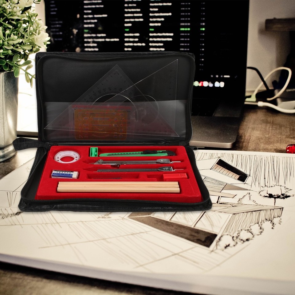 Drawing Toolkit Student Math Geometry Multif-unctional Drafting Tools ...