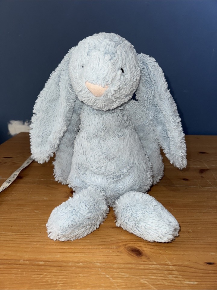 Jellycat Medium Bashful Baby Light Blue Bunny Rabbit Soft Plush | eBay UK