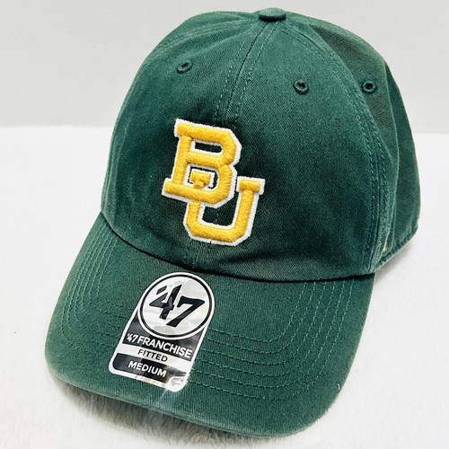 '47 Brand Baylor Bears Logo Franchise Fitted Hat Cap Medium Green NCAA ...