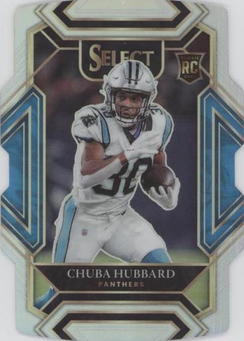 2021 Panini Select - Club Level Chuba Hubbard #276 Silver Prizm Die-Cut ...