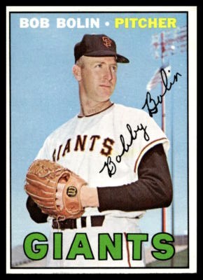 1967 Topps #252 Bobby Bolin San Francisco Giants VG-VGEX | eBay