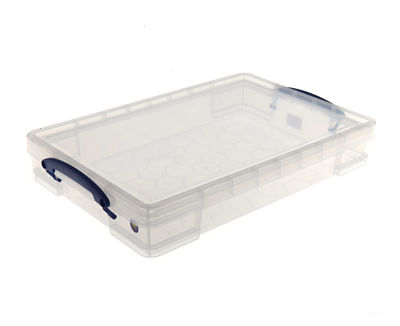 Really Useful Plastic Clear Box A3 Paper Storage Drip Cakes Tray 10 ...