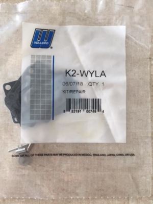 K2-WYLA Carburetor Rebuild Kit Walbro Original Part | eBay