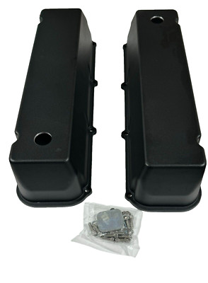 BB Big block Ford 429 460 BLACK Cast Aluminum Tall Valve Cover V8 BBF ...