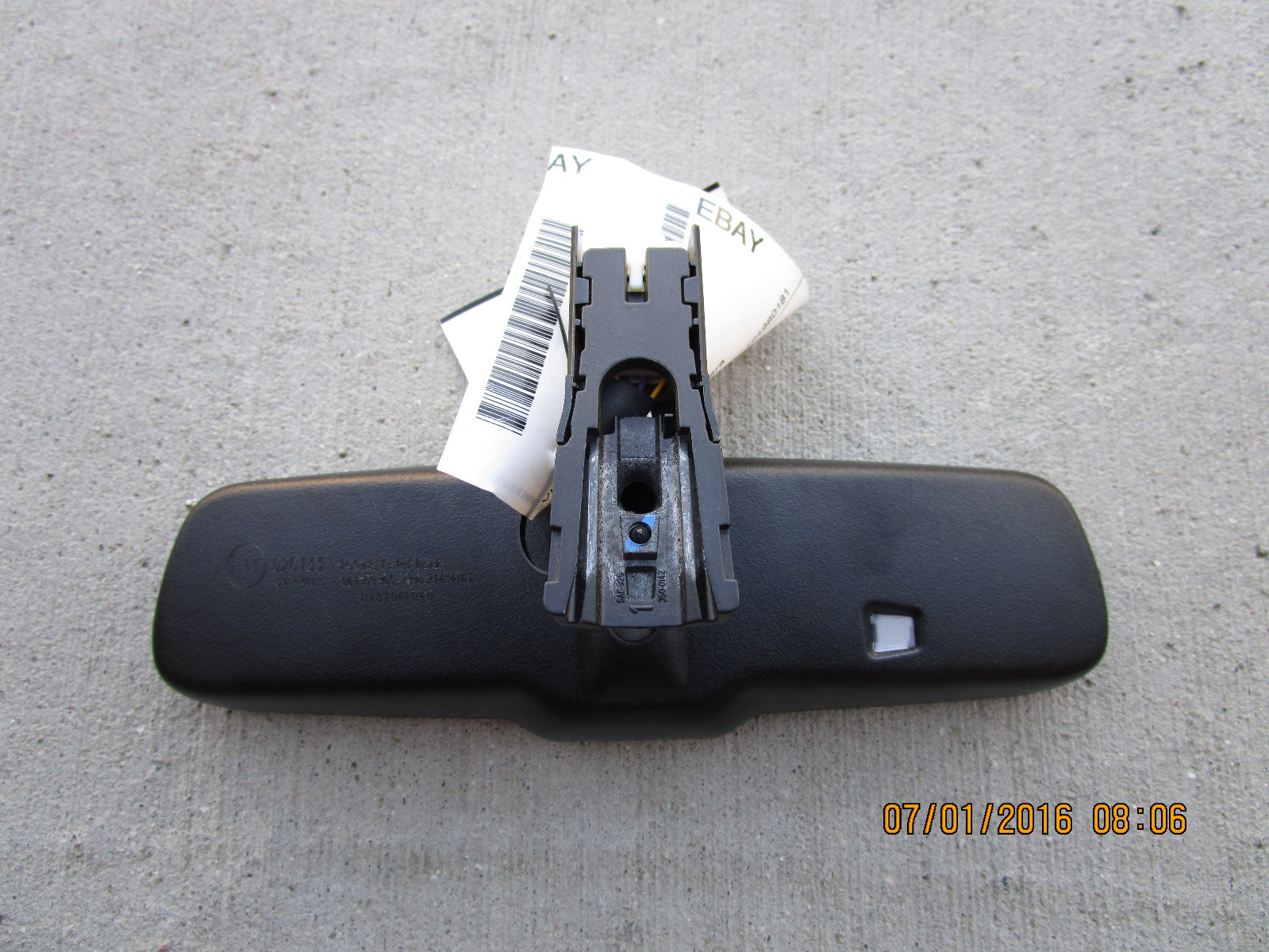 08 - 12 TOYOTA FJ CRUISER REAR VIEW MIRROR WITH BACK UP CAMERA LCD ...