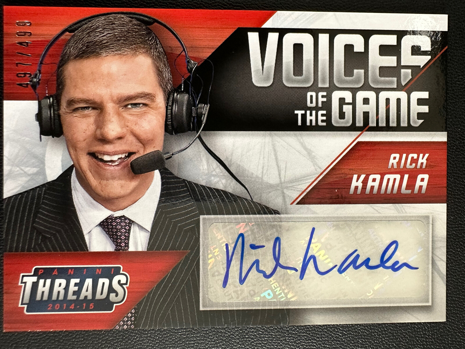 Rick Kamla, 2014-15 Panini Threads - Voices of the Game /499 Autograph ...