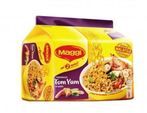 Malaysian Maggi 2 Minute Instant Ramen Noodle Soup, TomYum Flavored. 5 ...