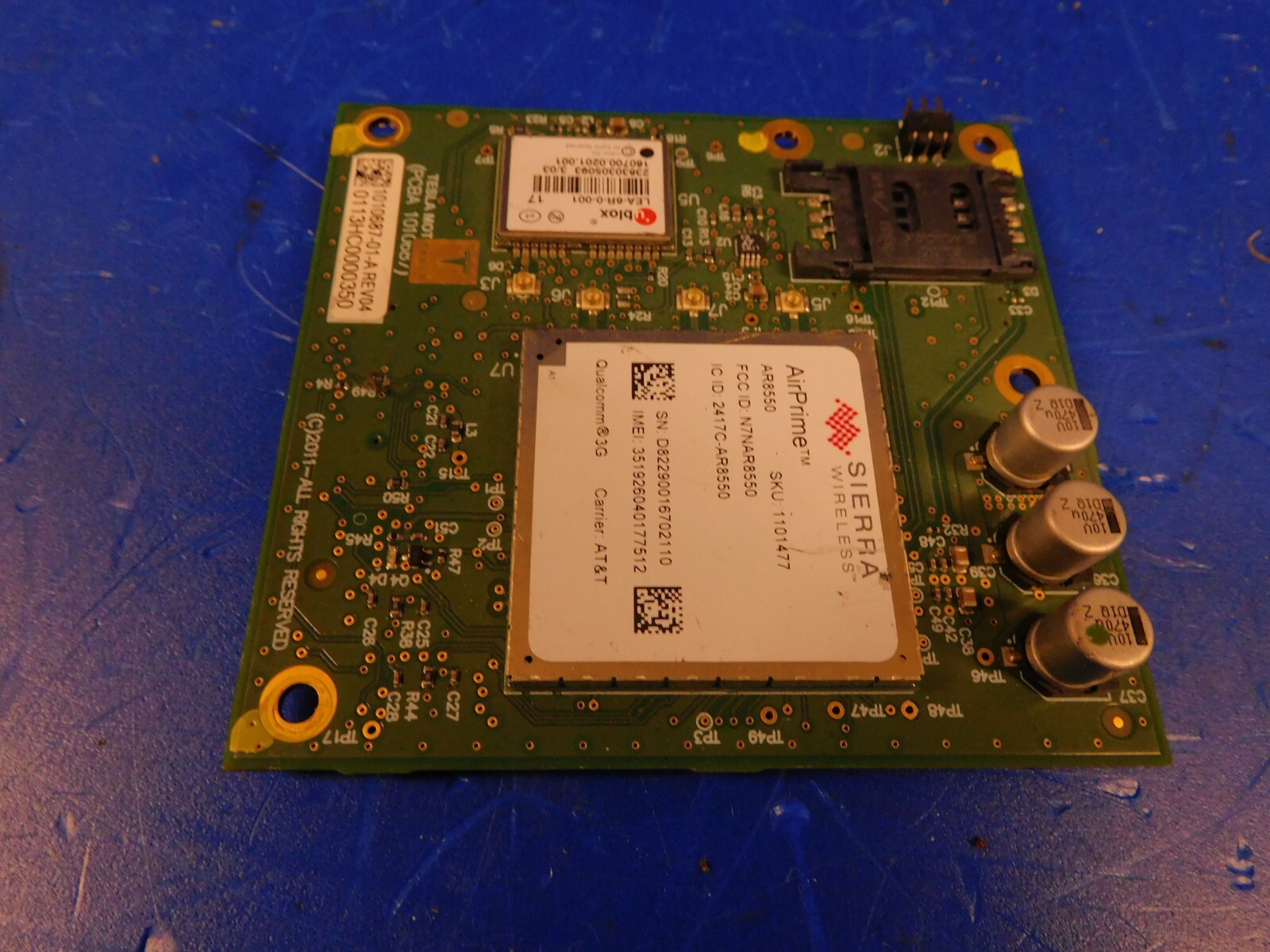 2012-2015 Tesla Model S PCBA 3G Module 1010687-01-A / NO SIM CARD | eBay