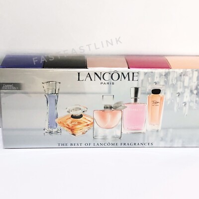 LANCOME Paris ( The Best Of Lancome Fragrances) 5 Pcs Miniature Gift ...